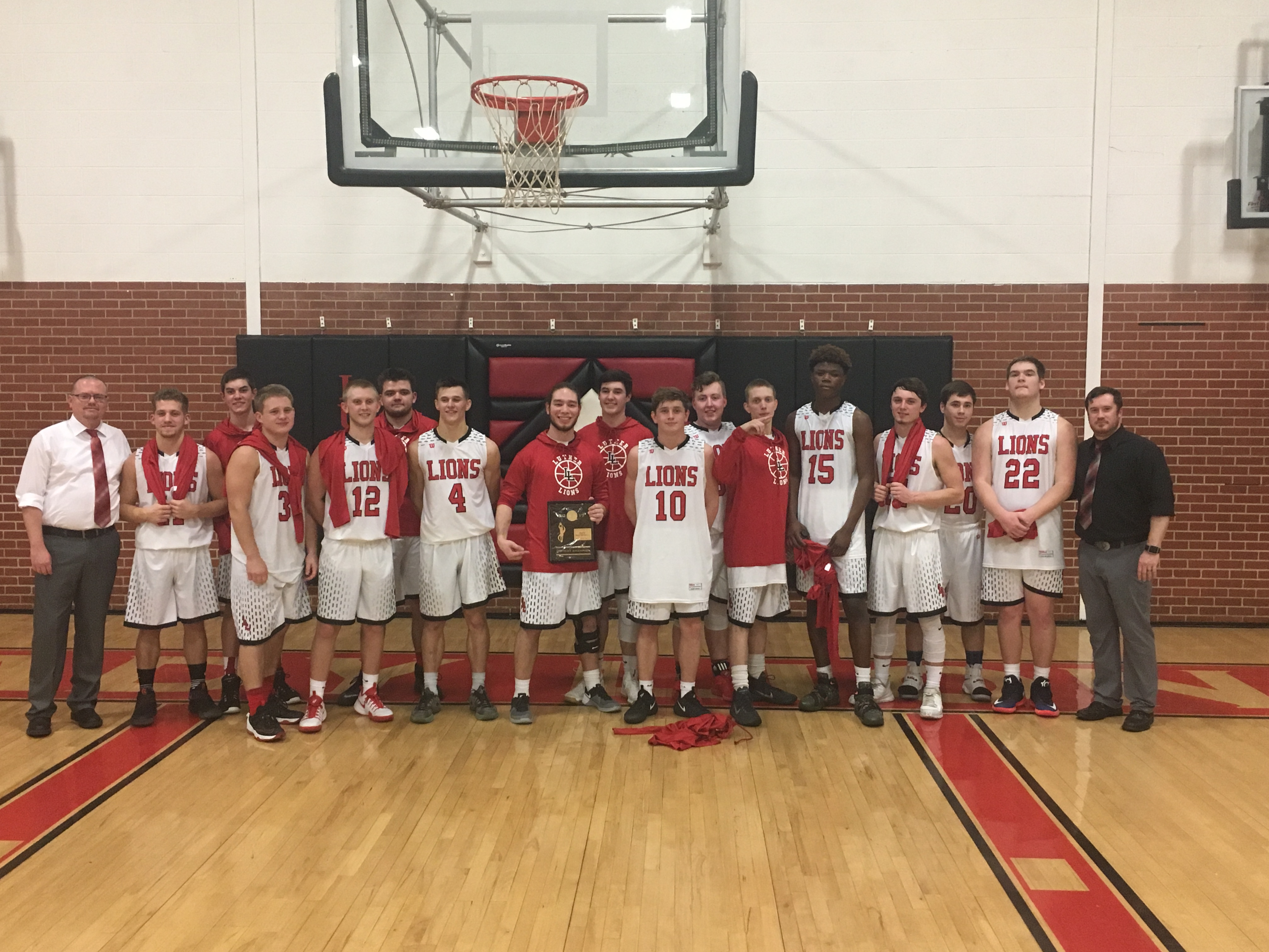 Luther Lions on the bracket